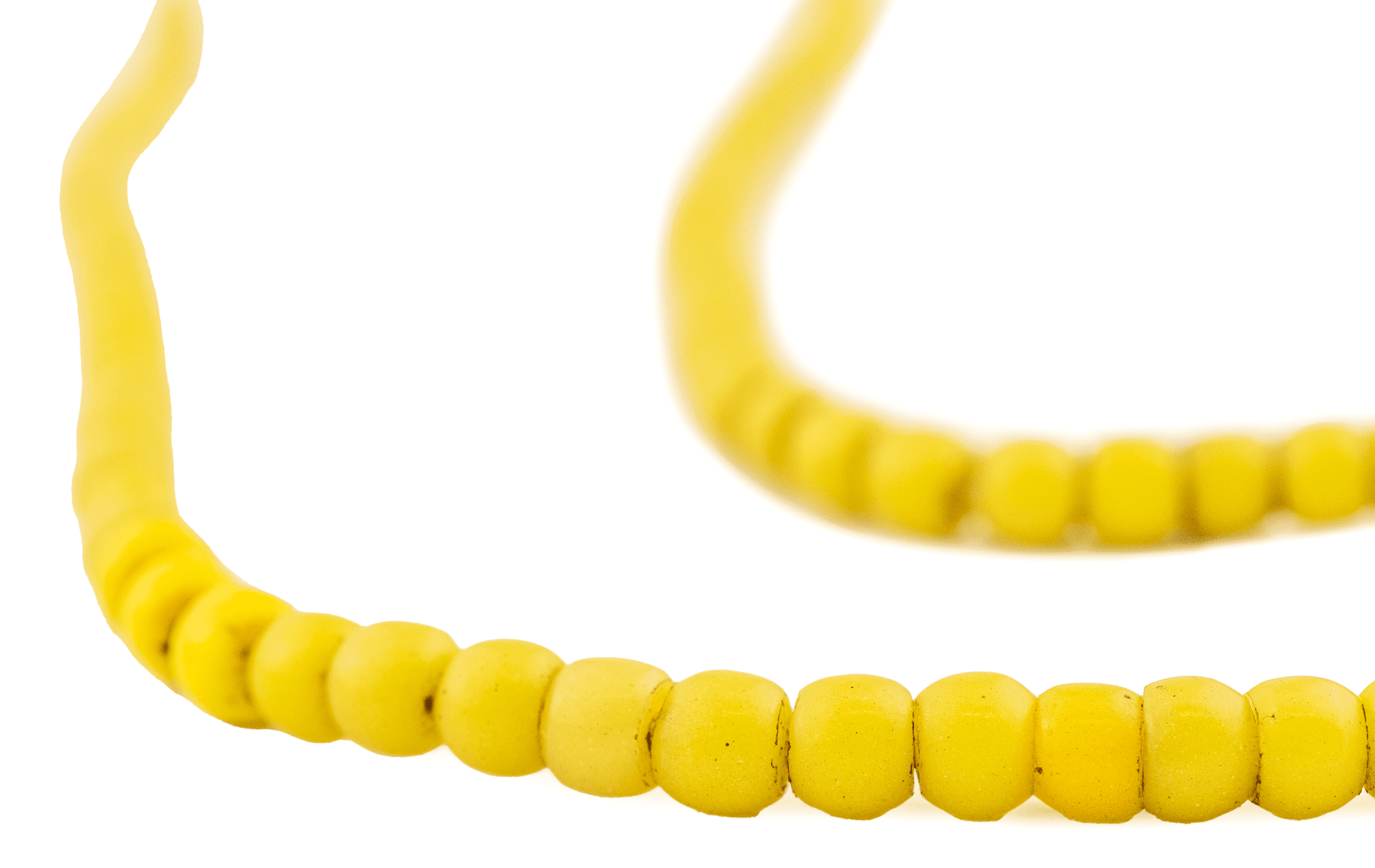 The Bead Chest Yellow Turkana Beads: Authentic East African Tribal ...