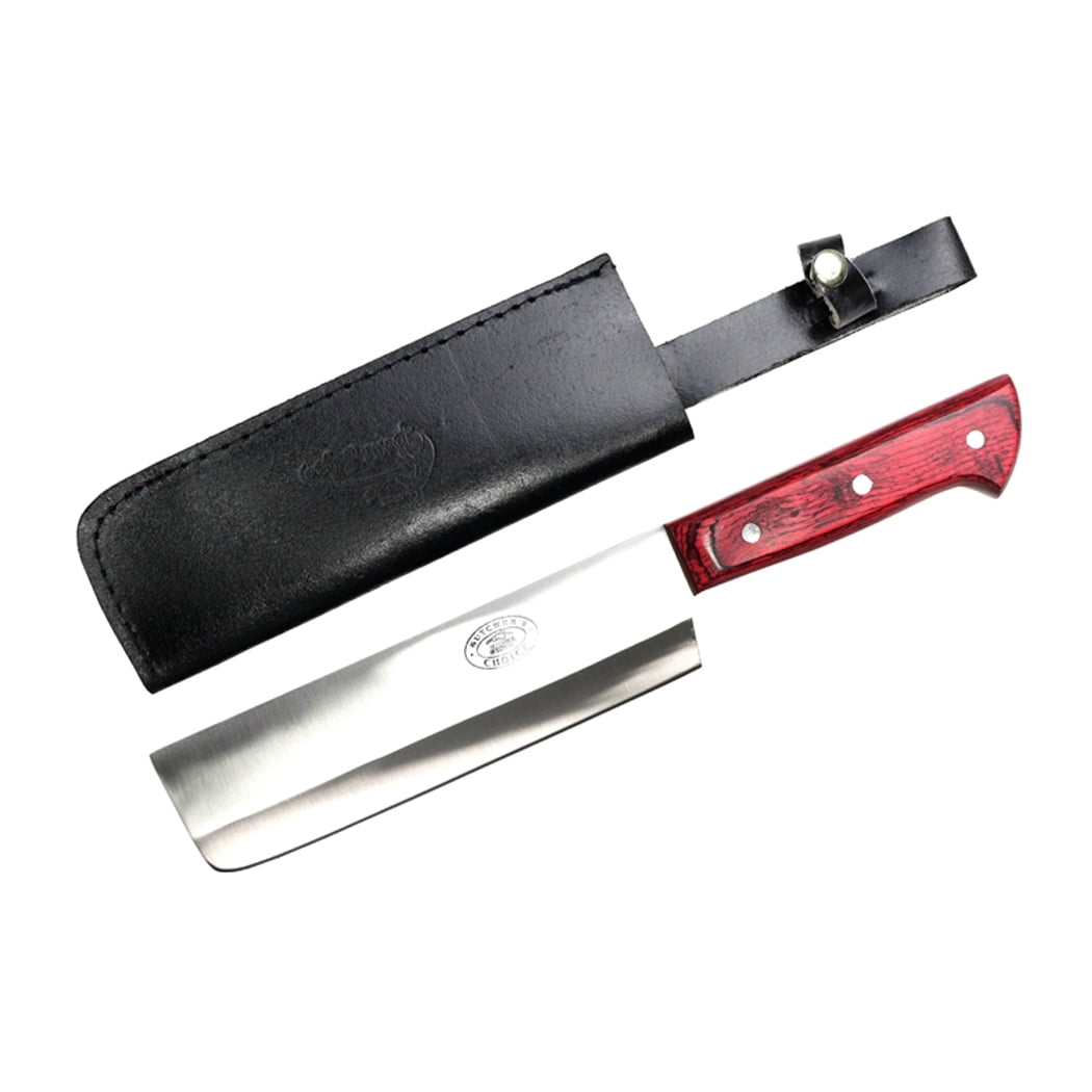 TheBoneEdge 12" Butcher Choice Stainless Steel Kitchen Knife Red Wood ...