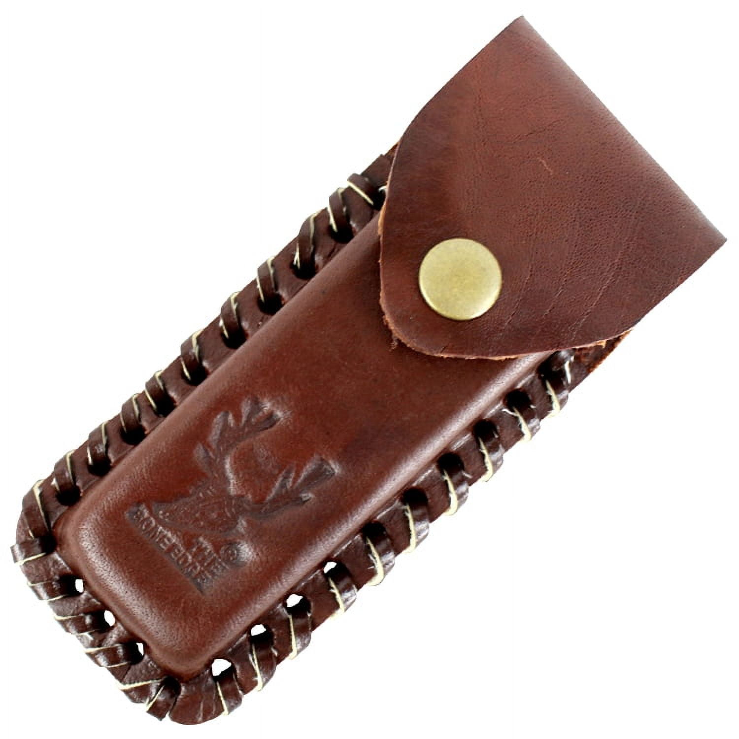 TheBoneEdge Brown 4" Tactical knife Leather Sheath for a Knife Belt ...