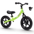 TheCroco 12 inch Balance Bike Lightweight, Adjustable Seat, No-Pedal ...