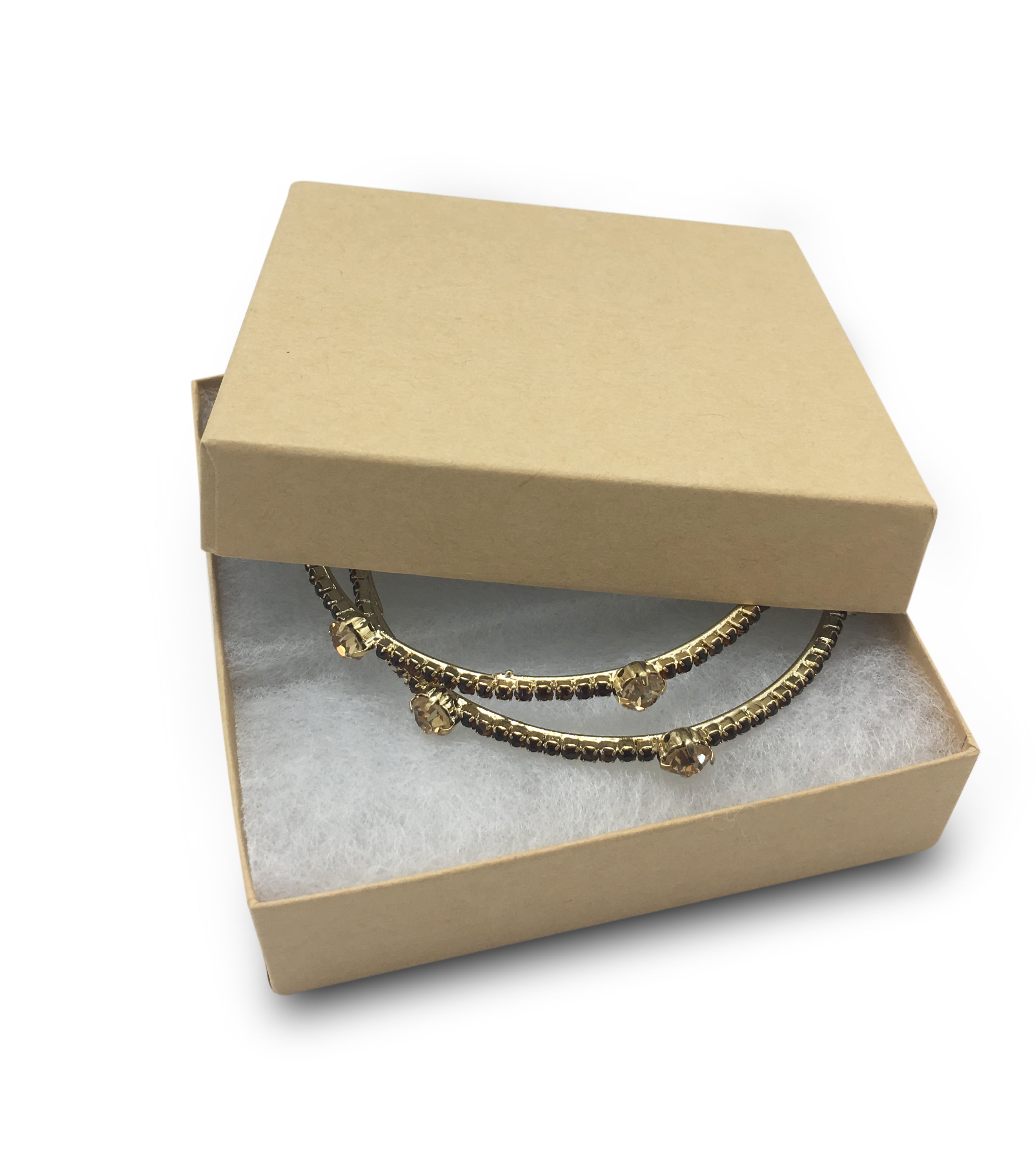 TheDisplayGuys 100-Pack #33 Cotton Filled Cardboard Paper Jewelry Box ...