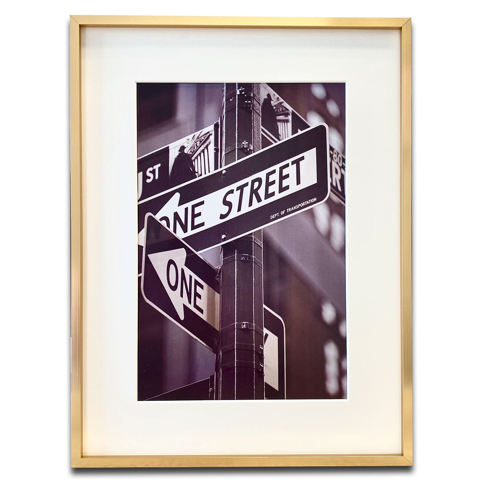 TheDisplayGuys Aluminum Metal 12x16 Picture Frame w. Tempered Glass ...