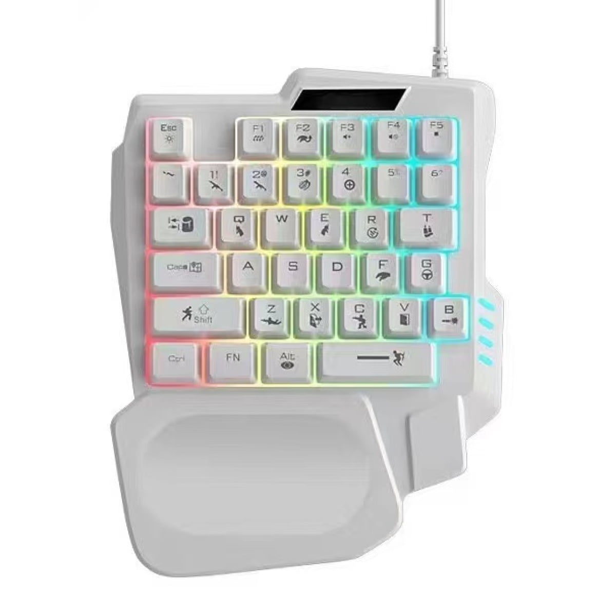 TheLSBeauty 35 Keys Gaming Keyboard, One Handed Gaming Keyboard For ...