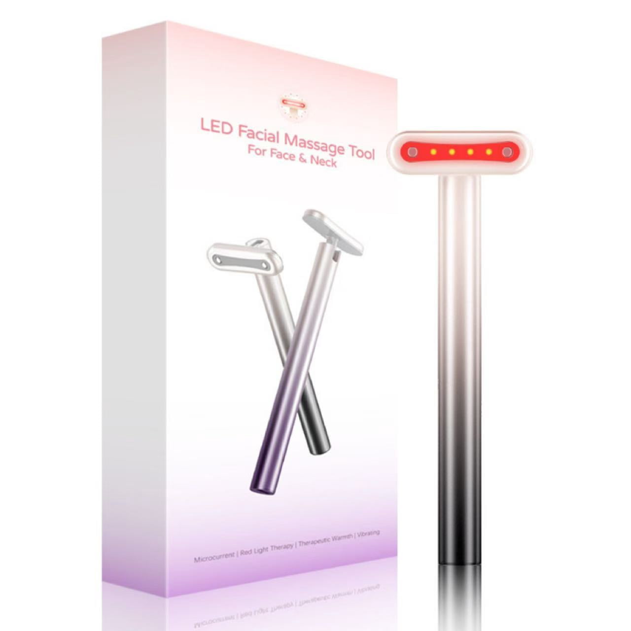 TheLSBeauty 4 In 1 Facial Skincare Therapy Wand EMS Microcurrent Red ...