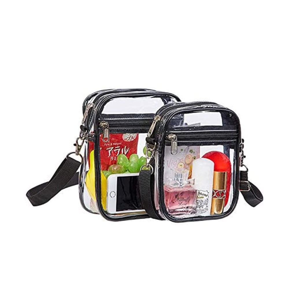 TheLSBeauty Clear Crossbody Bag,PVC Clear Shoulder Bag,Stadium Approved ...