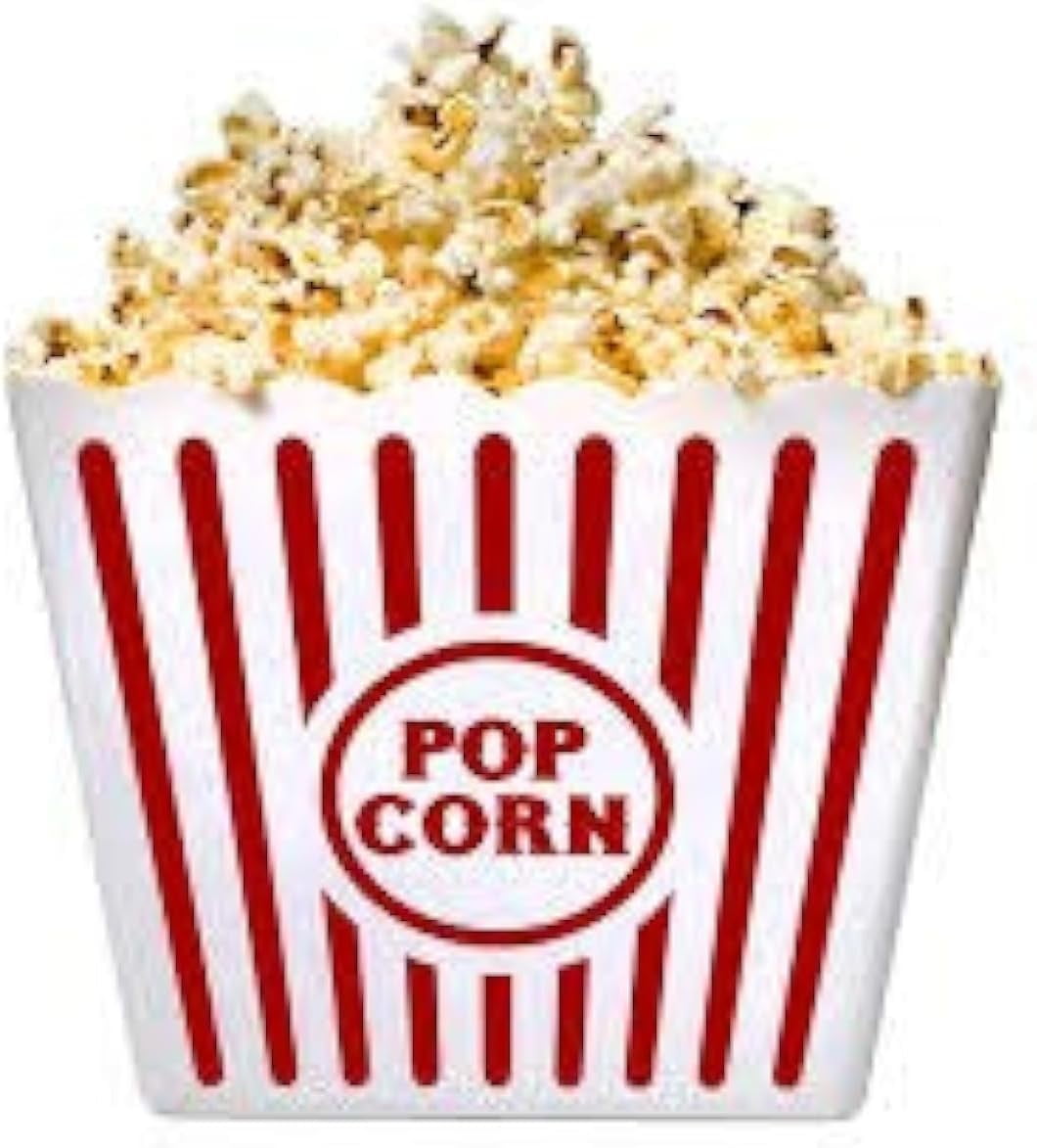 TheLeague Large Plastic Popcorn Container/Bucket- 8.75" wide X 7.25 ...