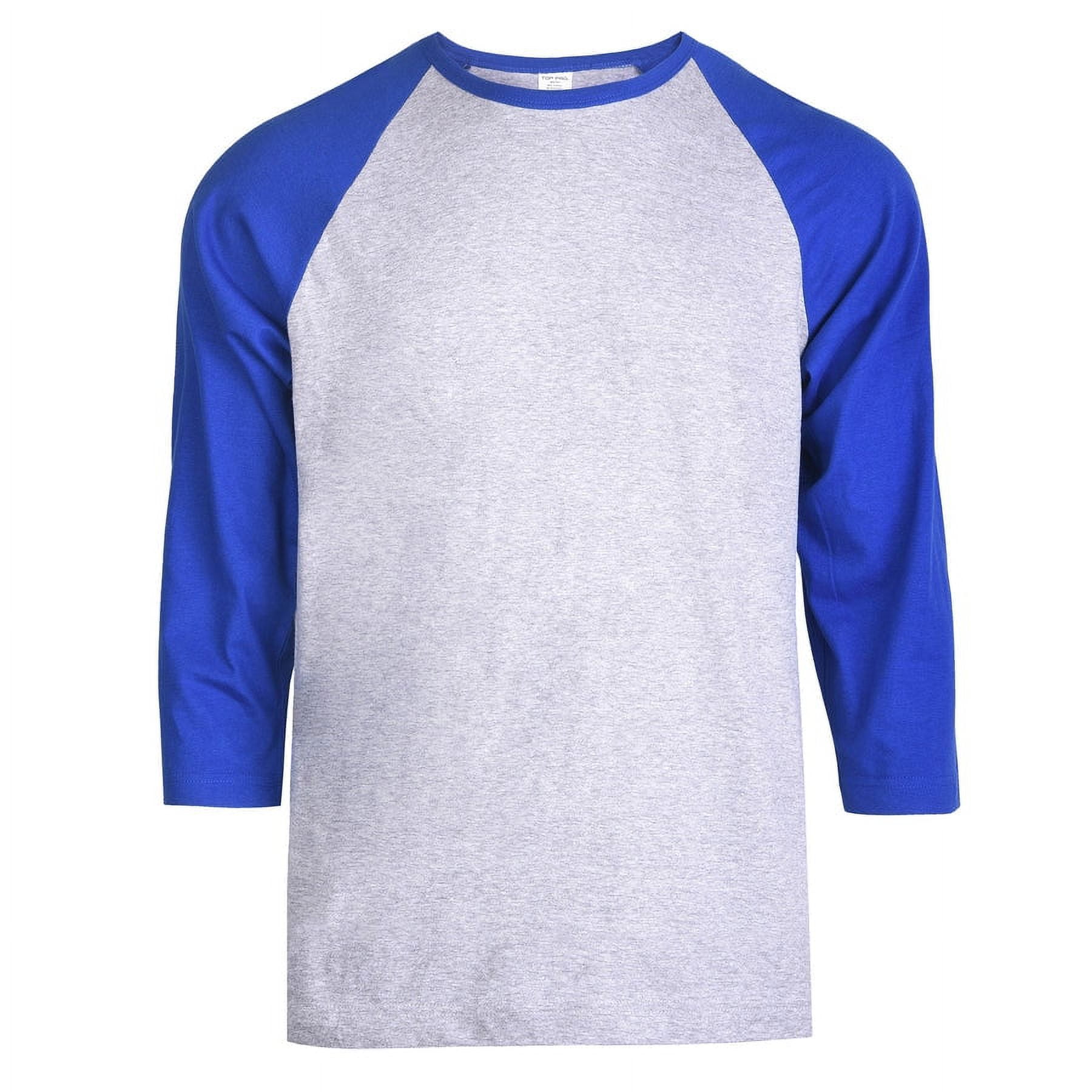 TheLovely Men's 3/4 Sleeve Crew Neck Raglan Jersey Baseball Tee Shirts ...