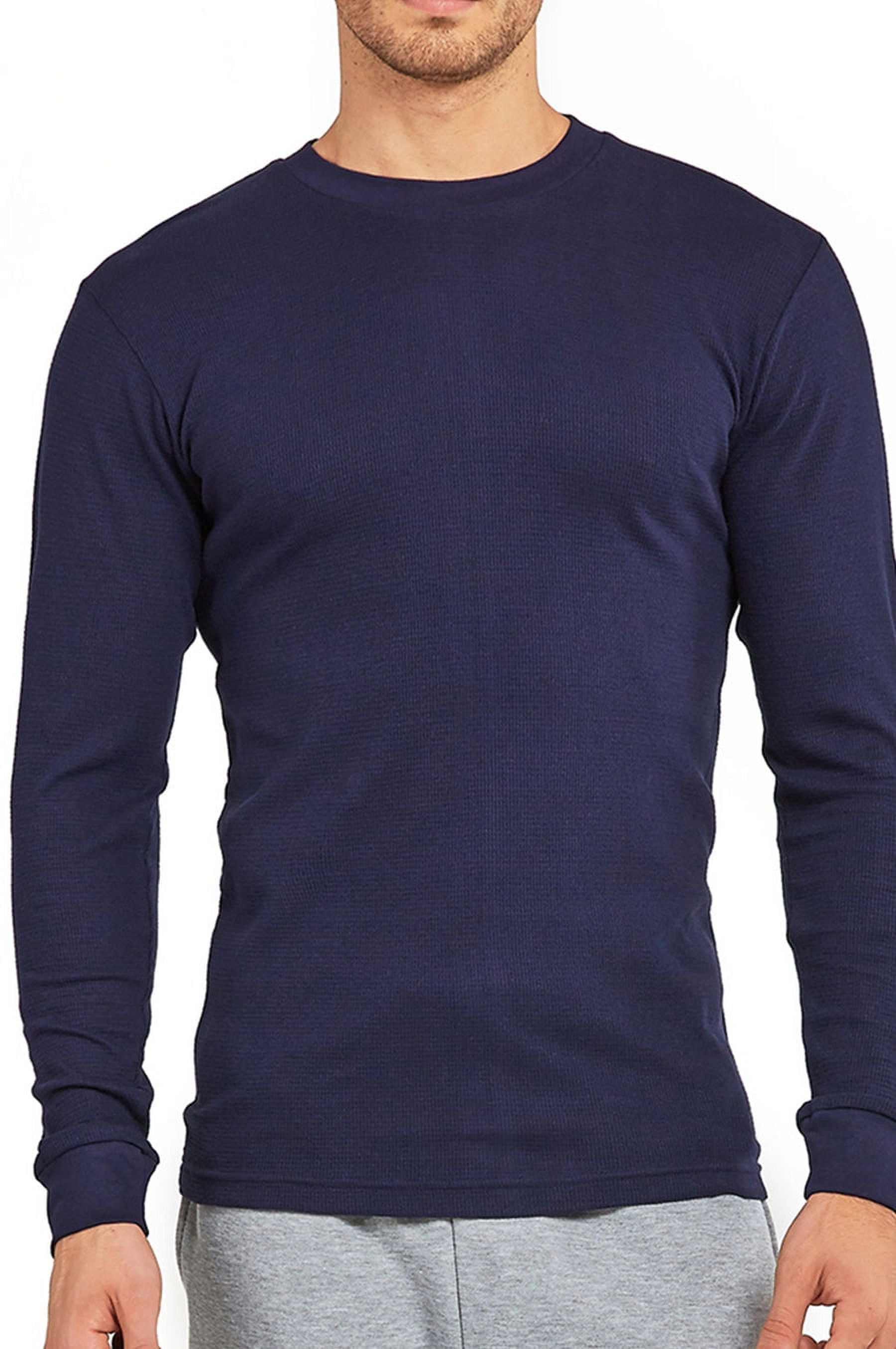 Men's Classic Waffle Knit Heavyweight Cotton Thermal Top, Long Sleeve ...