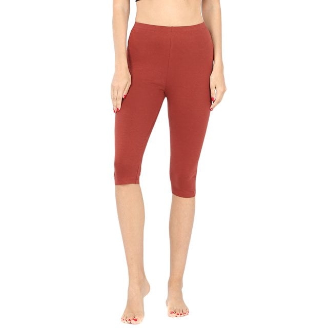 TheLovely Plus Size Essential Basic Cotton Spandex Stretch Below Knee ...