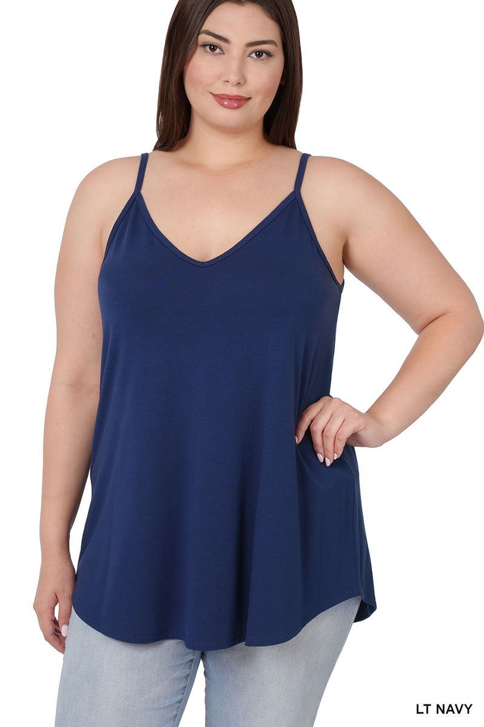 TheLovely Women & Plus Front and Back Reversible Spaghetti Strap Flowy ...