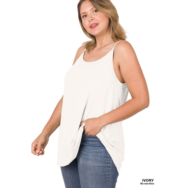TheLovely Women & Plus Front and Back Reversible Spaghetti Strap Flowy ...