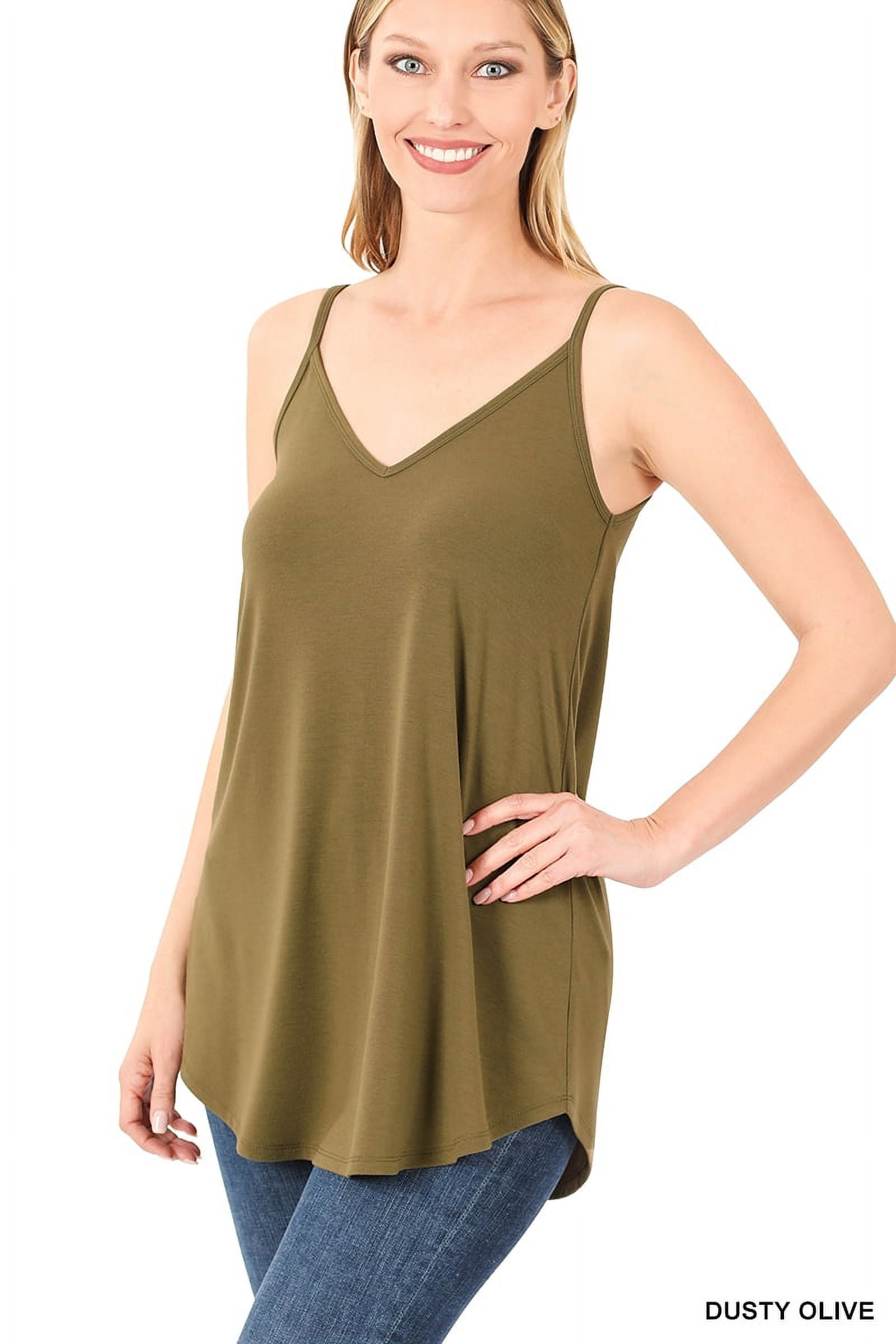 TheLovely Women & Plus Front and Back Reversible Spaghetti Strap Flowy ...