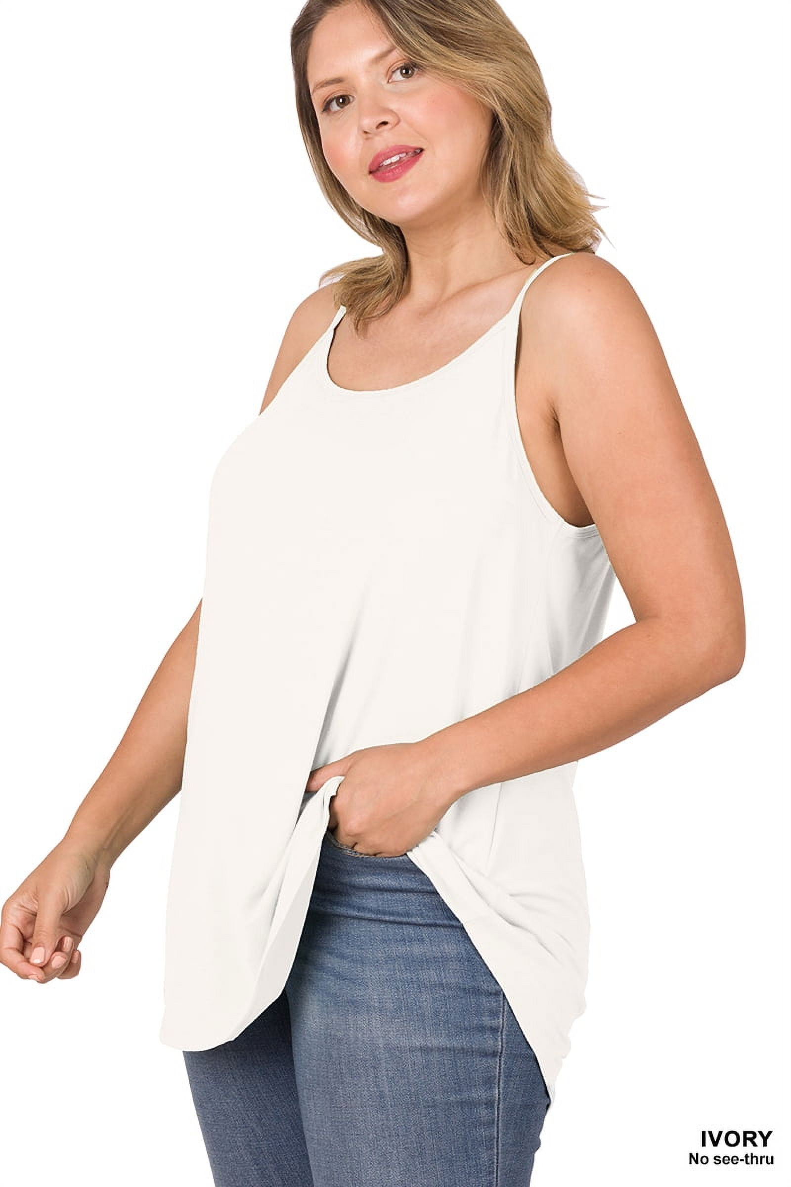 TheLovely Women & Plus Front and Back Reversible Spaghetti Strap Flowy ...