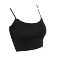 TheMogan Women's Seamless Spaghetti Strap Bra Top Stretch Cami Bandeau ...