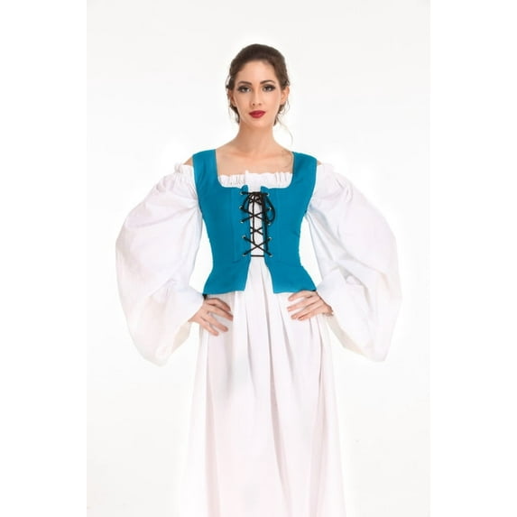 ThePirateDressing Women’s Renaissance Medieval Pirate Wench Underbust ...