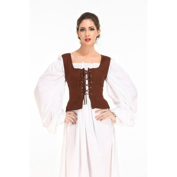 ThePirateDressing Women’s Renaissance Medieval Pirate Wench Underbust ...