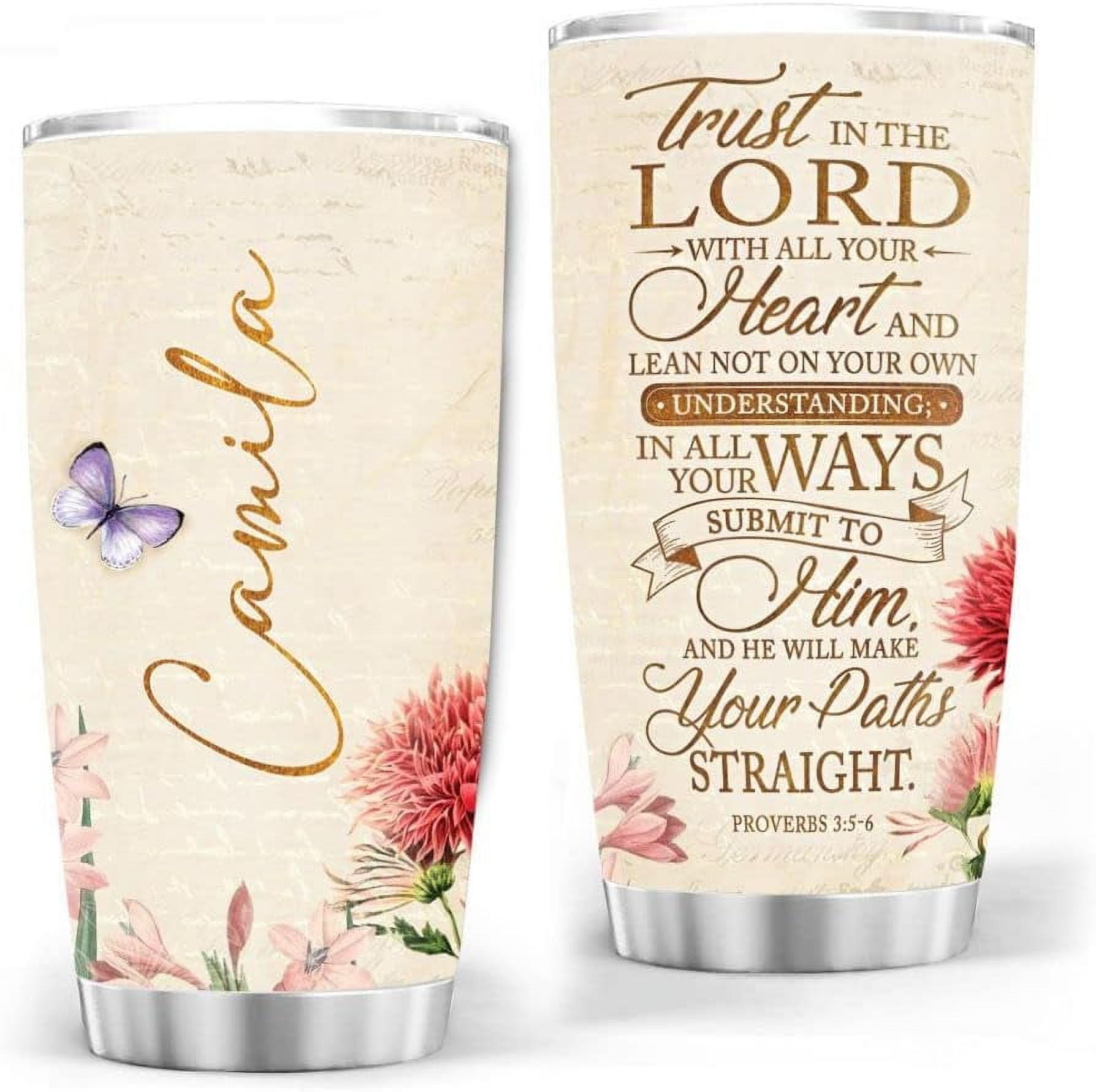 TheUnifury Personalized Christian Tumblers For Women - Stainless Steel ...