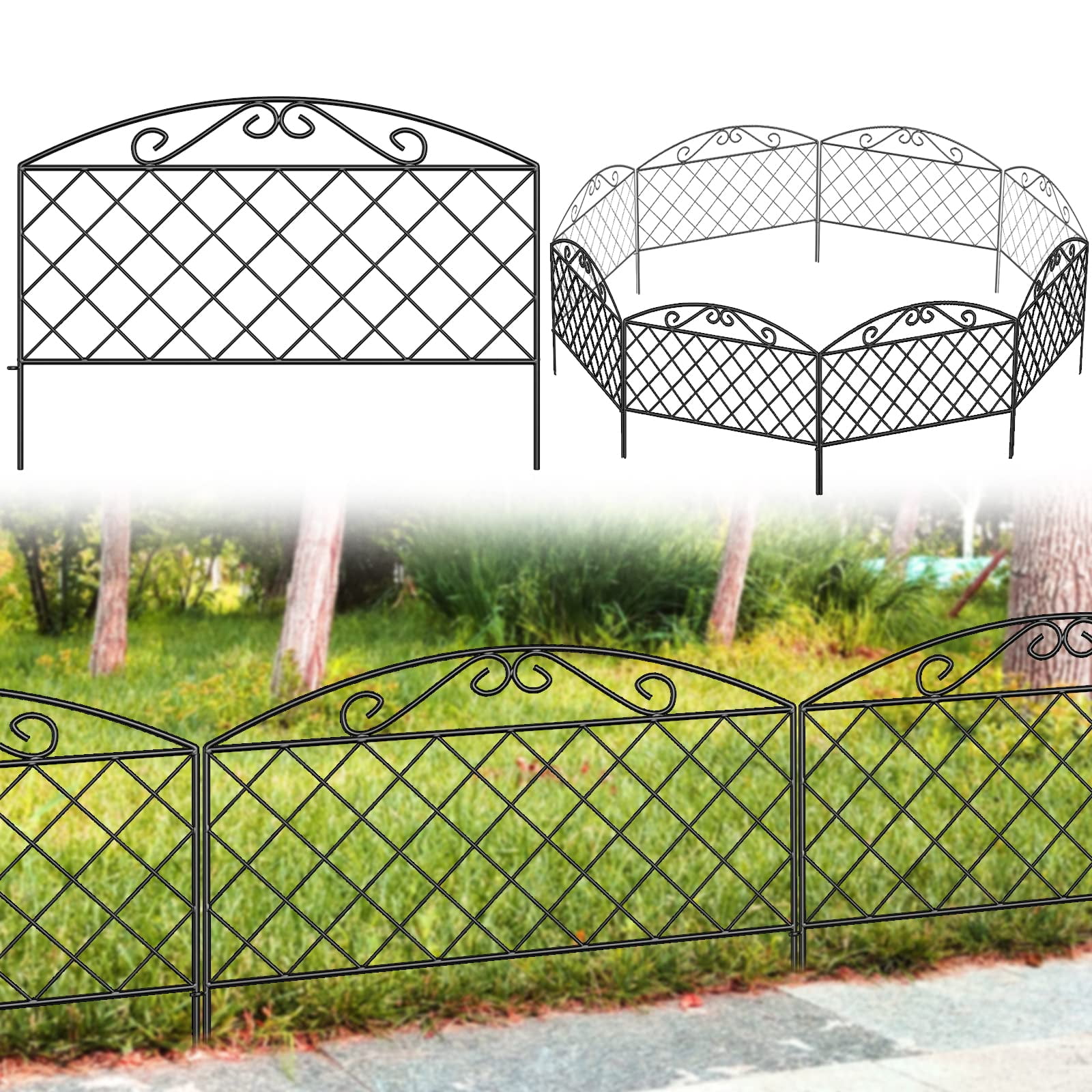 Customer reviews for Thealyn Decorative Garden Fence 17 in (H) x 10 ft ...