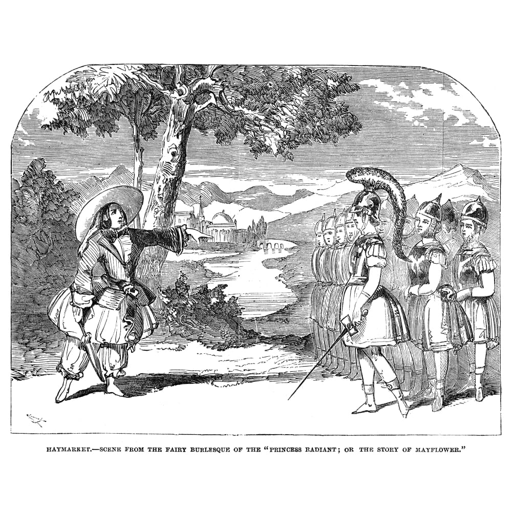 Theater Burlesque 1851. Nscene From The Fairy Burlesque 'Princess ...