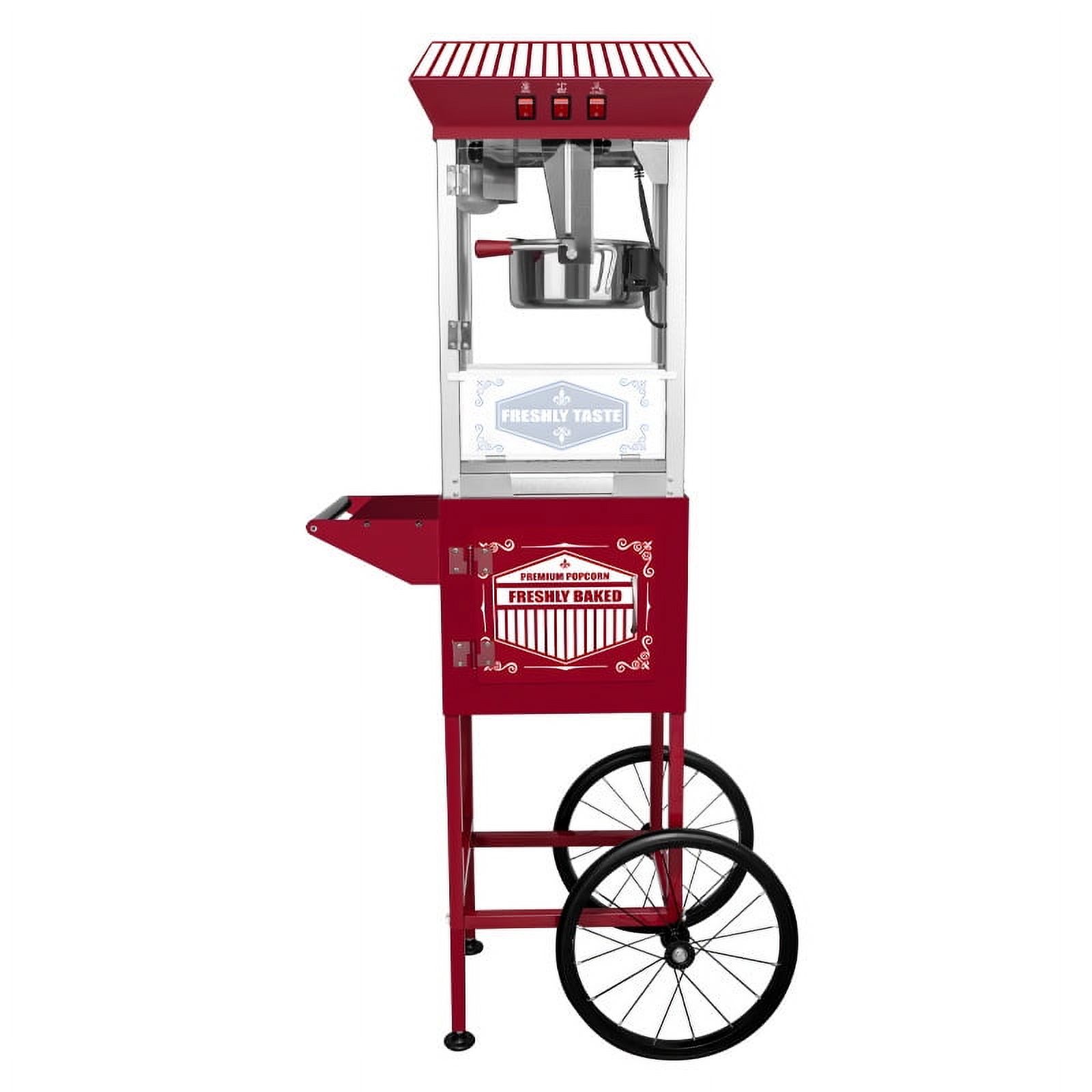 Theater Popcorn Machine Maker with Cart, 10 Oz Kettle Vintage Popper on ...