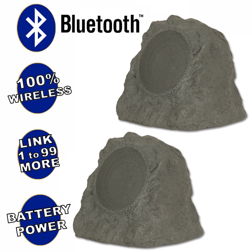 Theater Solutions Wireless Bluetooth Rock Speakers, 120 Watts Power ...