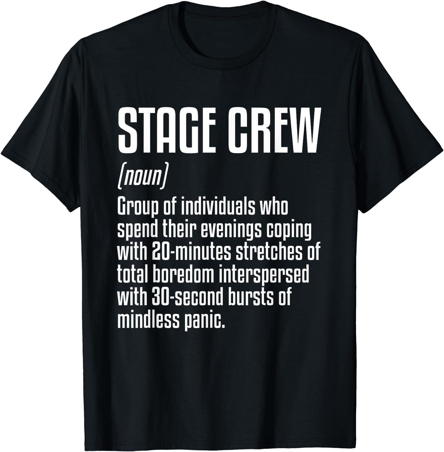 Theater Stage Crew Definition T-Shirt - Walmart.com