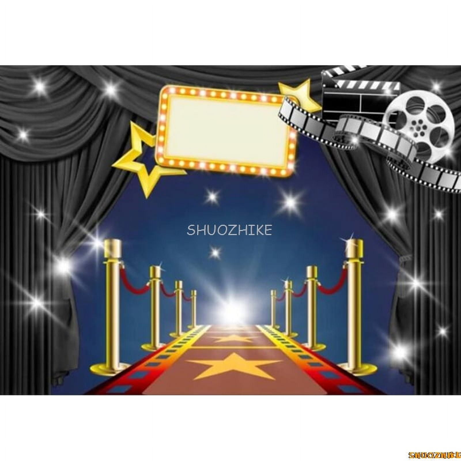 Theater Stage Photography Backdrops Classic Velvet Red Curtains Background Business Eving Speech ...