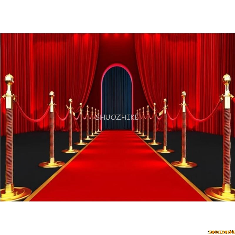 Theater Stage Photography Backdrops Classic Velvet Red Curtains ...