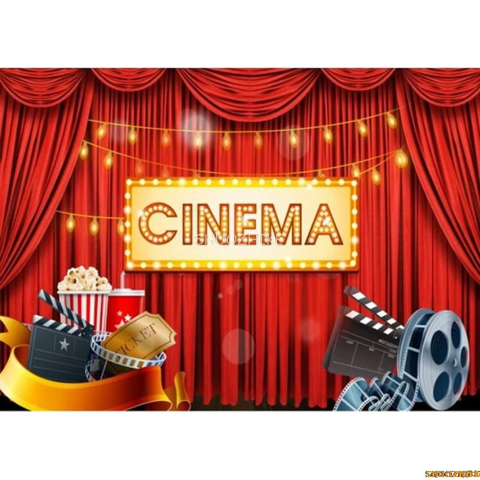 Theater Stage Photography Backdrops Classic Velvet Red Curtains ...