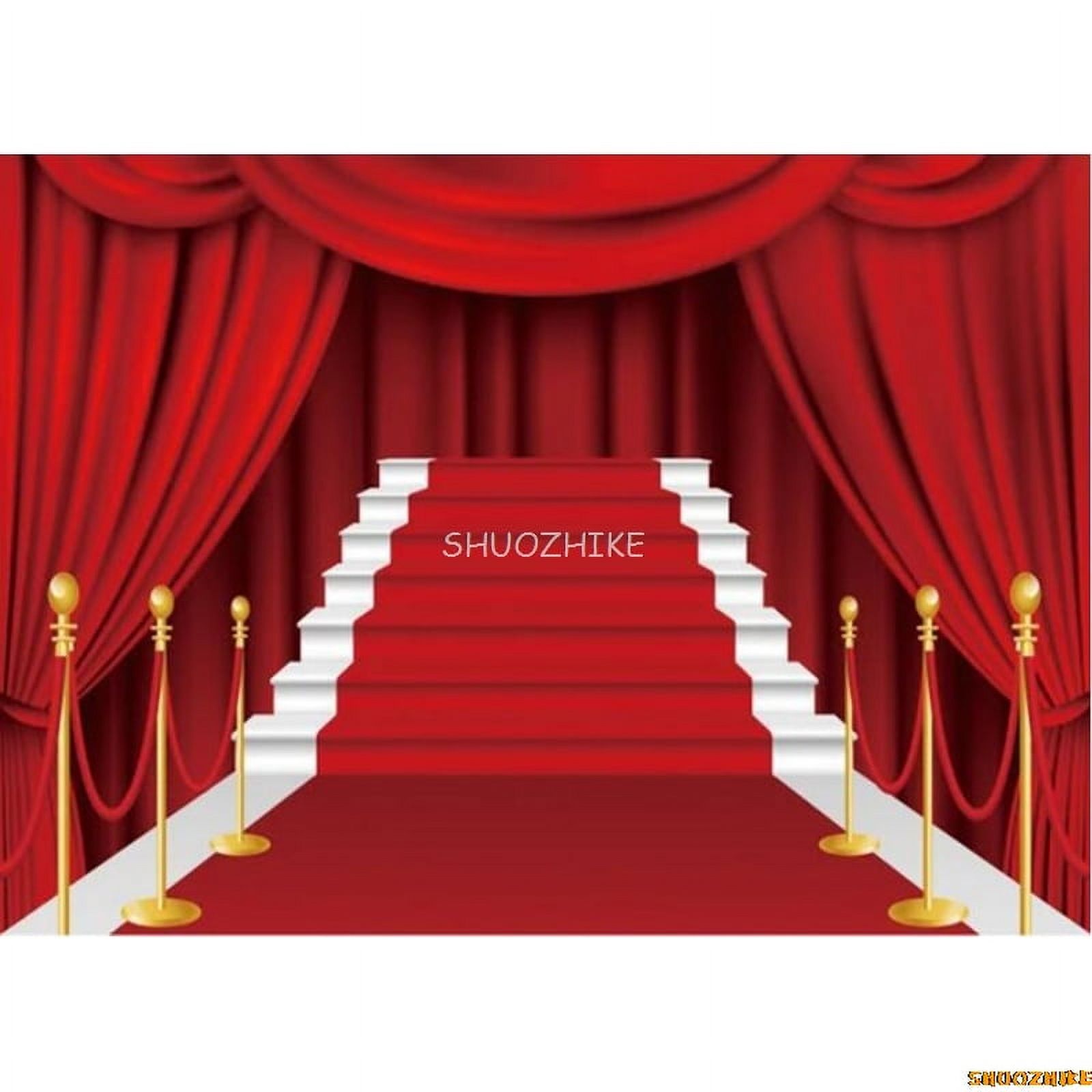 Theater Stage Photography Backdrops Classic Velvet Red Curtains ...