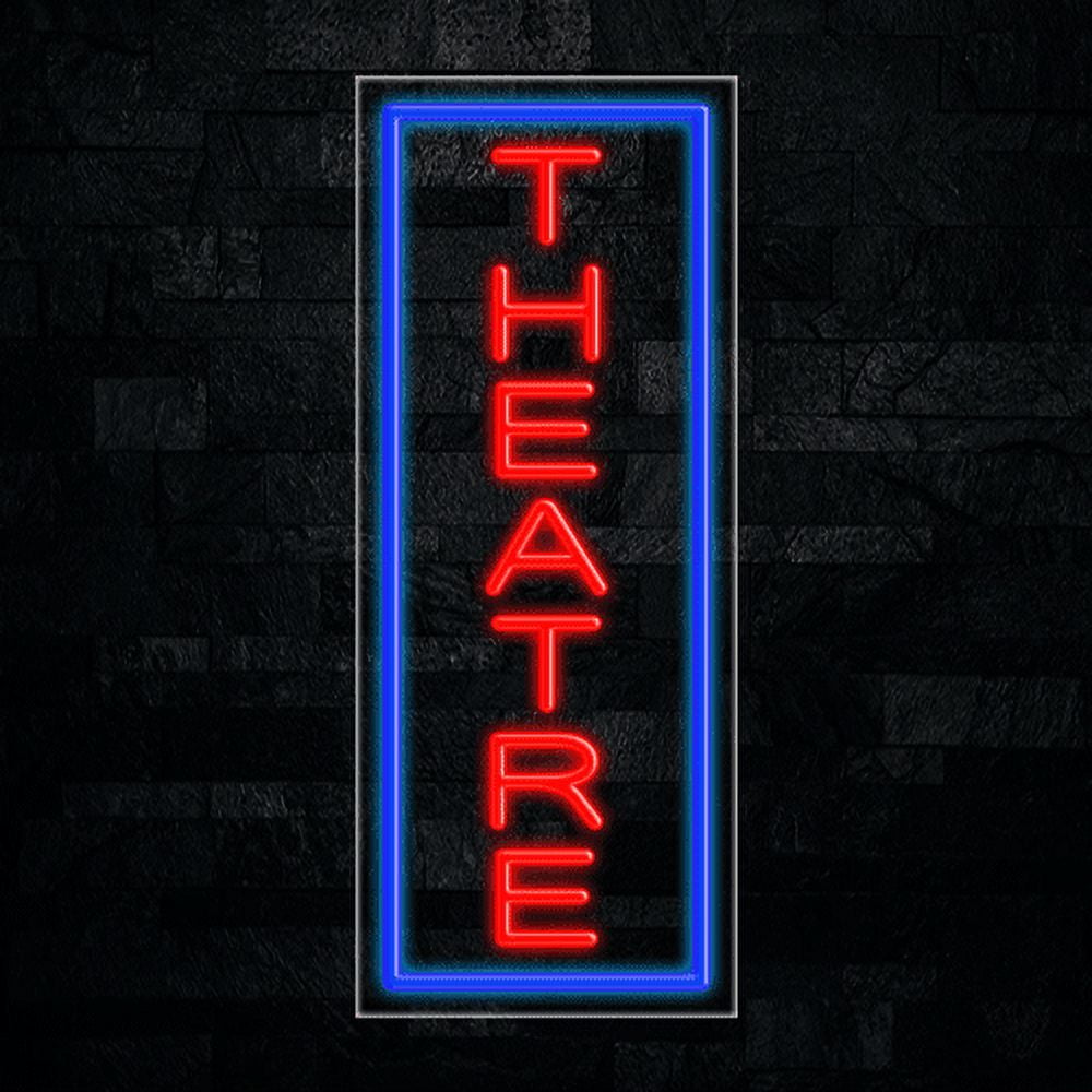 Theatre LED Neon Sign 12"L x 30"H #31634 - Walmart.com