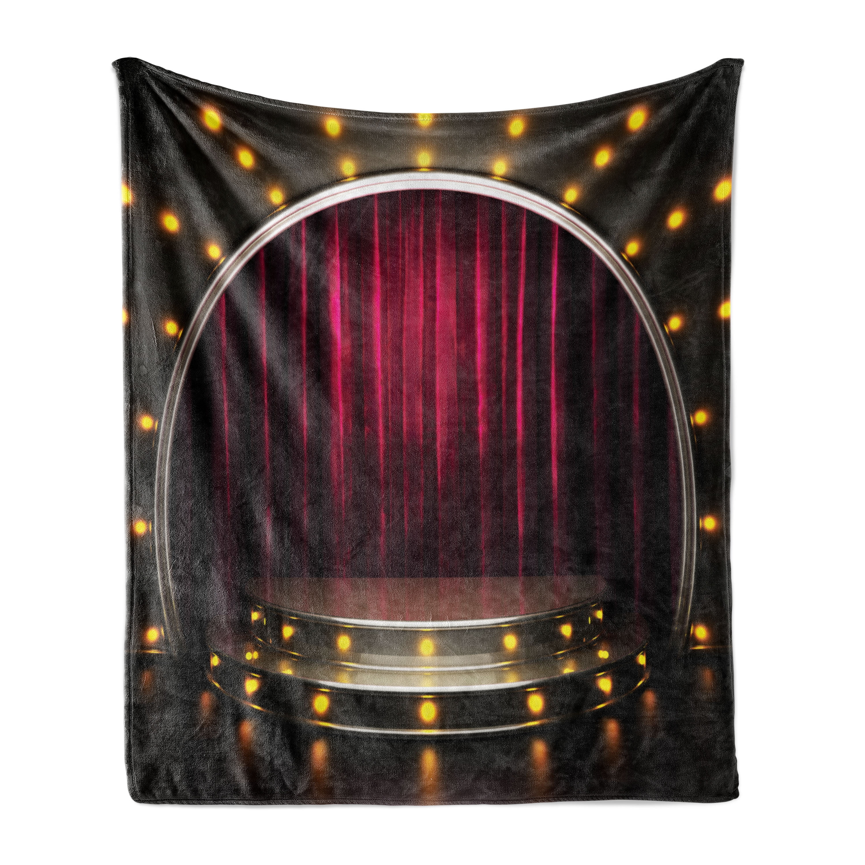 Theatre Soft Flannel Fleece Throw Blanket, Stage Arts Drapes Curtains ...