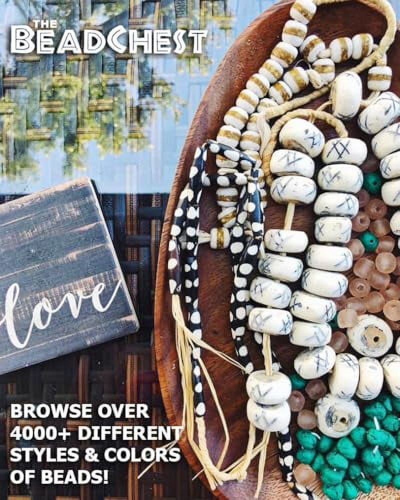 Thebeadchest Coral Color Sandcast Cylinder Beads 9Mm Ghana African Red ...