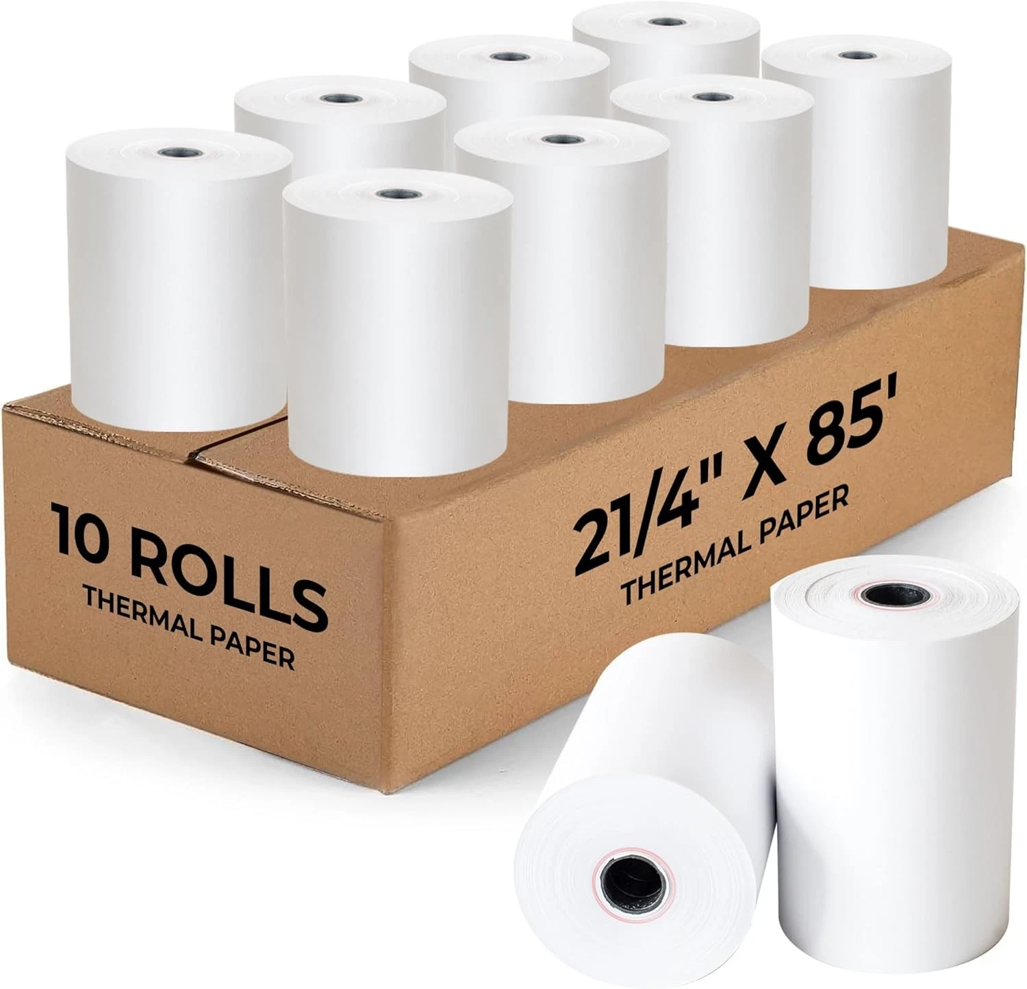 Thebestloft Printivites, 2-1/4" X 85' Thermal Paper Rolls - 10 Rolls ...