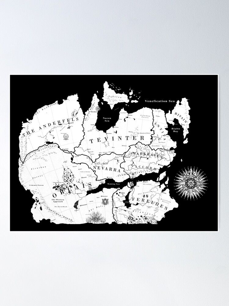 Thedas Map Poster - Walmart.com