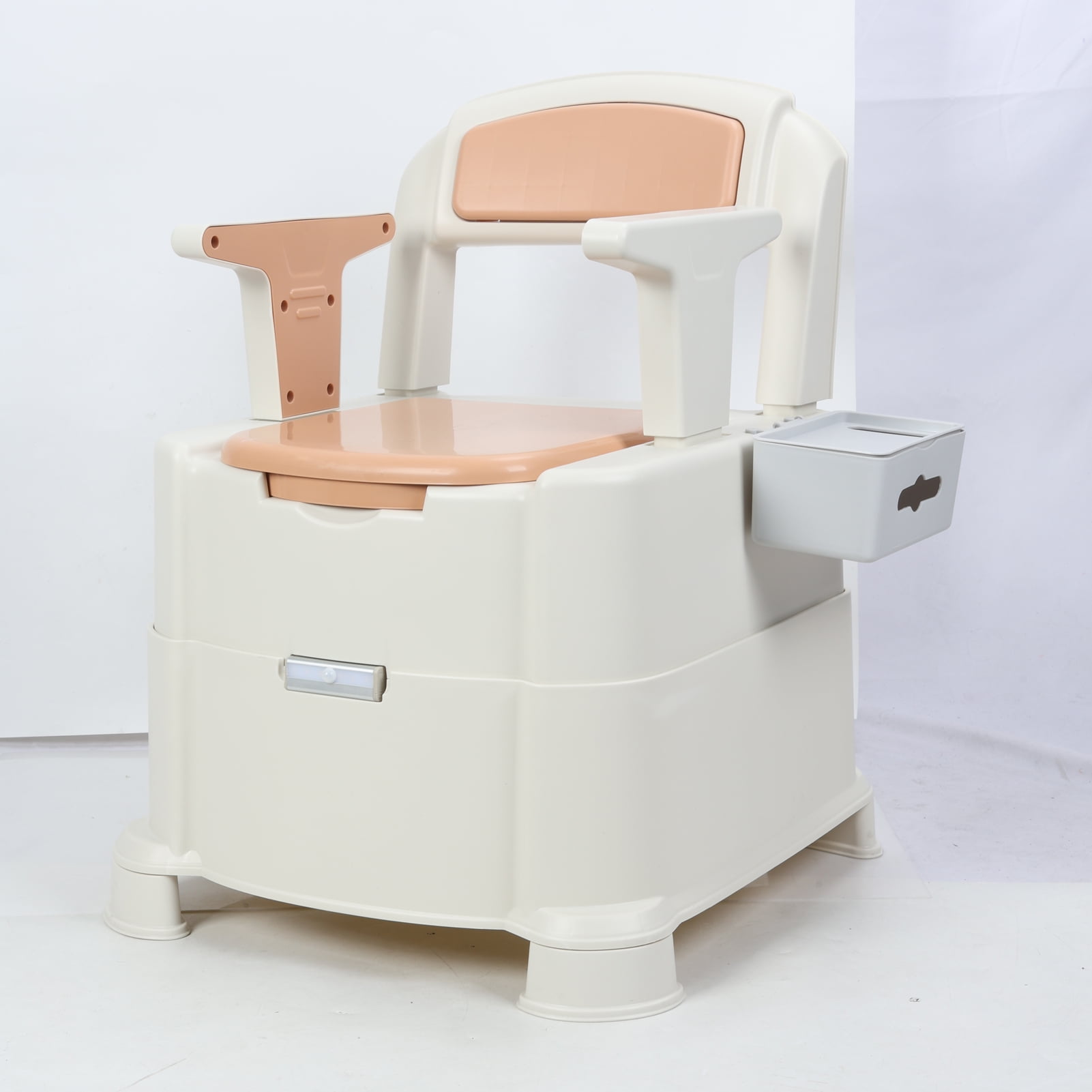 Thehsnt Bedside Commode, Adult Portable Toilet, Toilet Chair Seat with Detachable Armrests ...