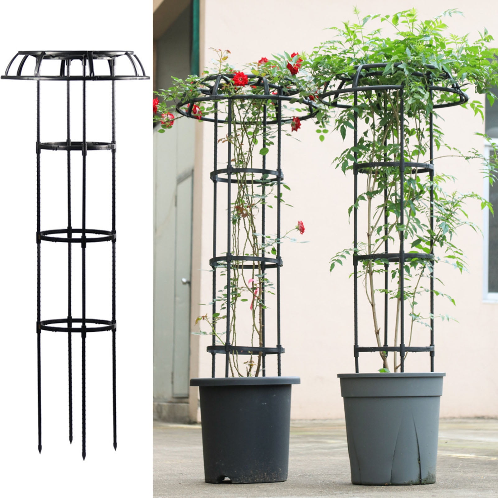 Thehsnt Garden Trellis for Climbing Plants Outdoor Mushroom Top Design ...