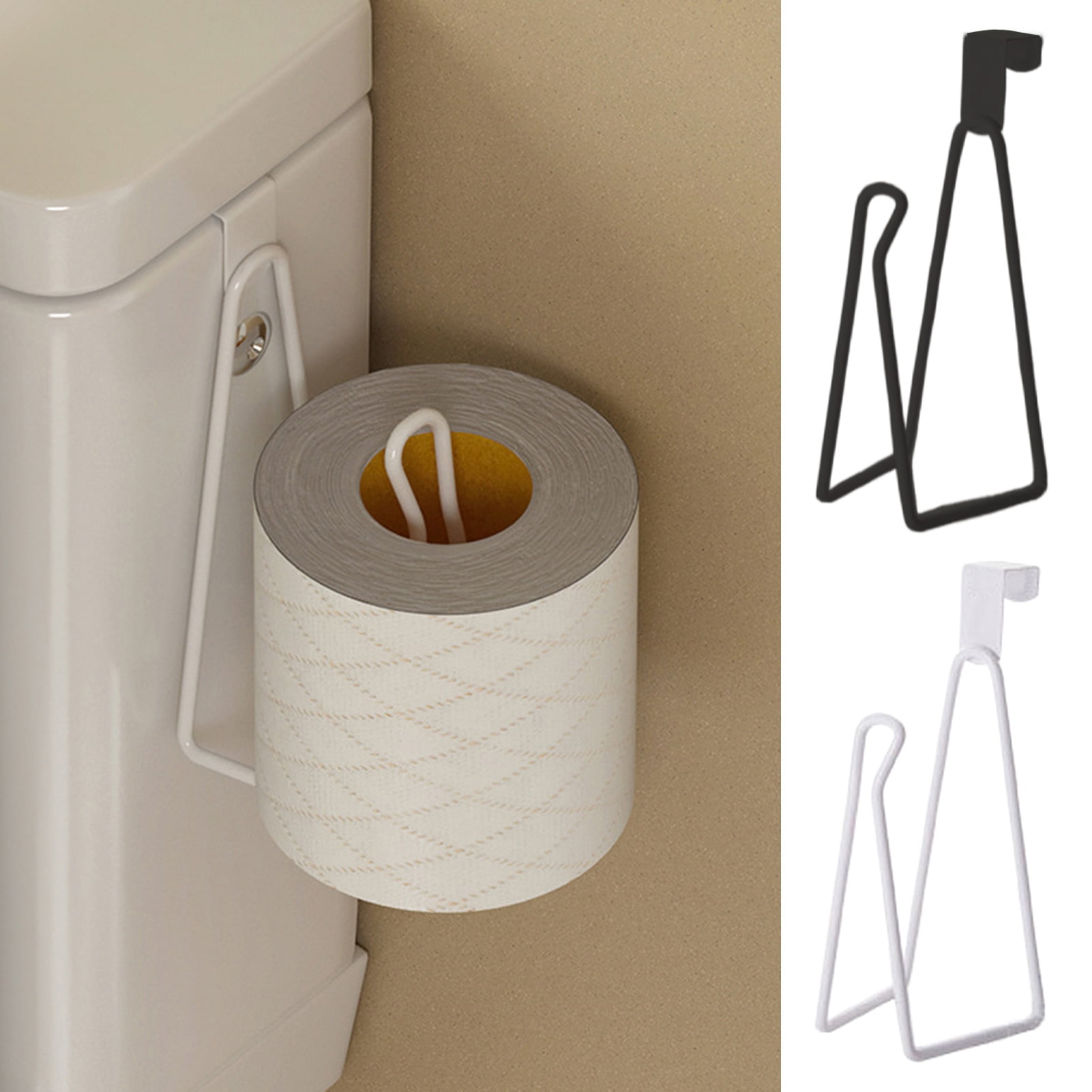 Thehsnt Paper Towel Holder, Punch-free Door Hanging Paper Roll ...
