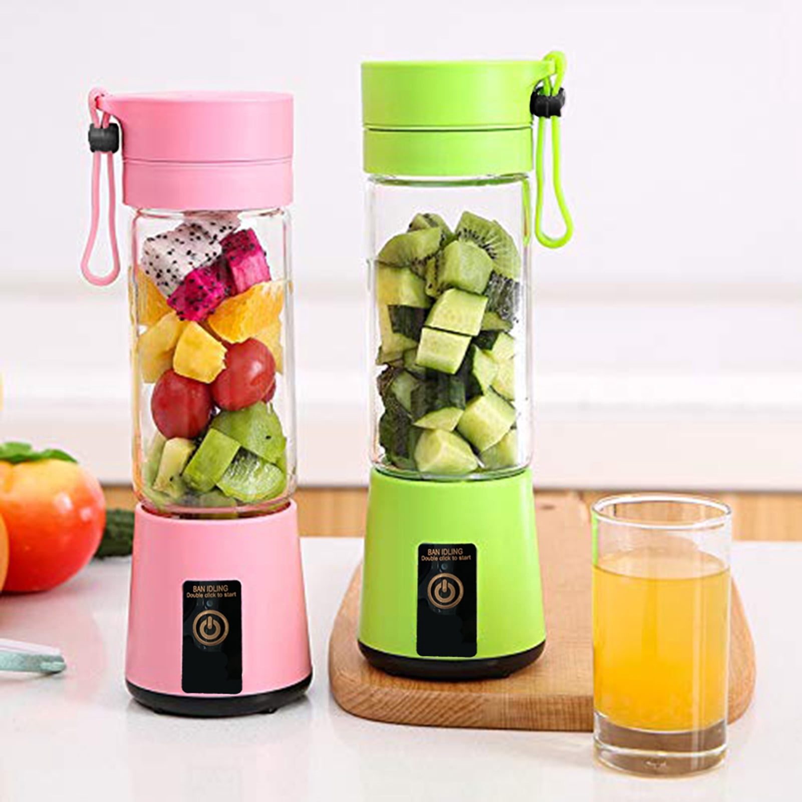 Thehsnt Portable Home USB Rechargeable Extractor Juice Blender ...