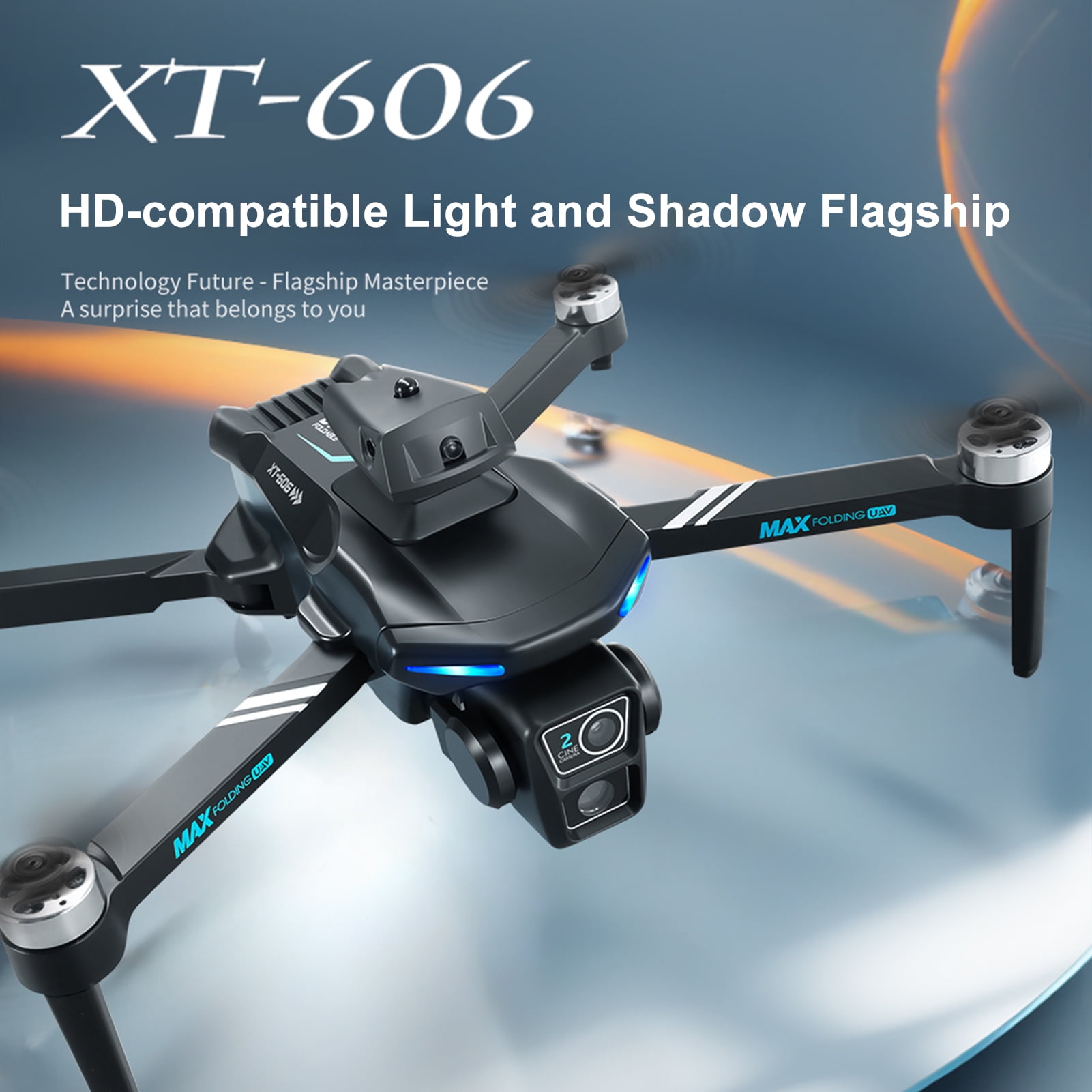 Thehsnt Remote Control Drone with Dual Cameras Obstacle Avoidance ...