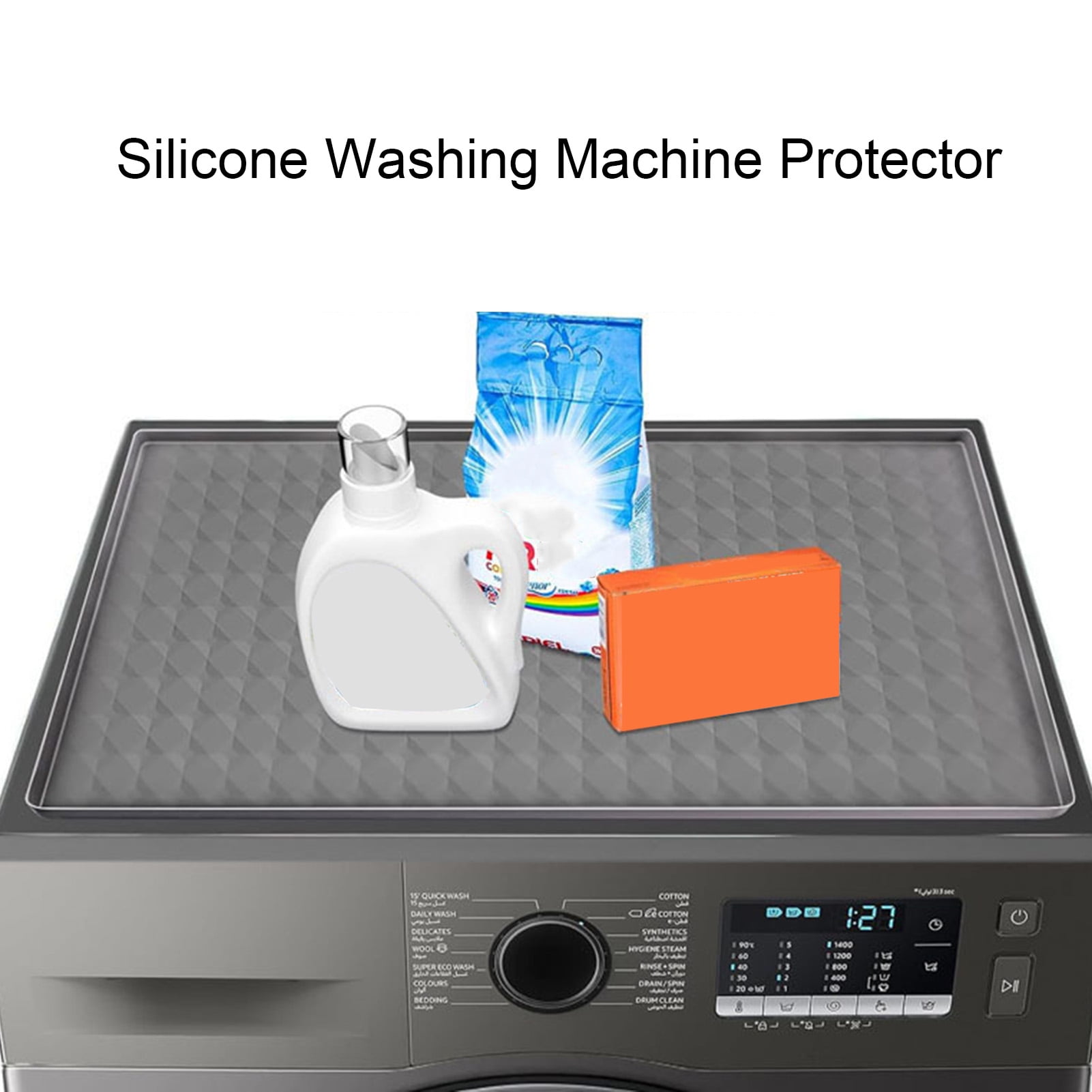 Thehsnt Silicone Washer Dryer Cover Protector Mat for Laundry - Walmart.com