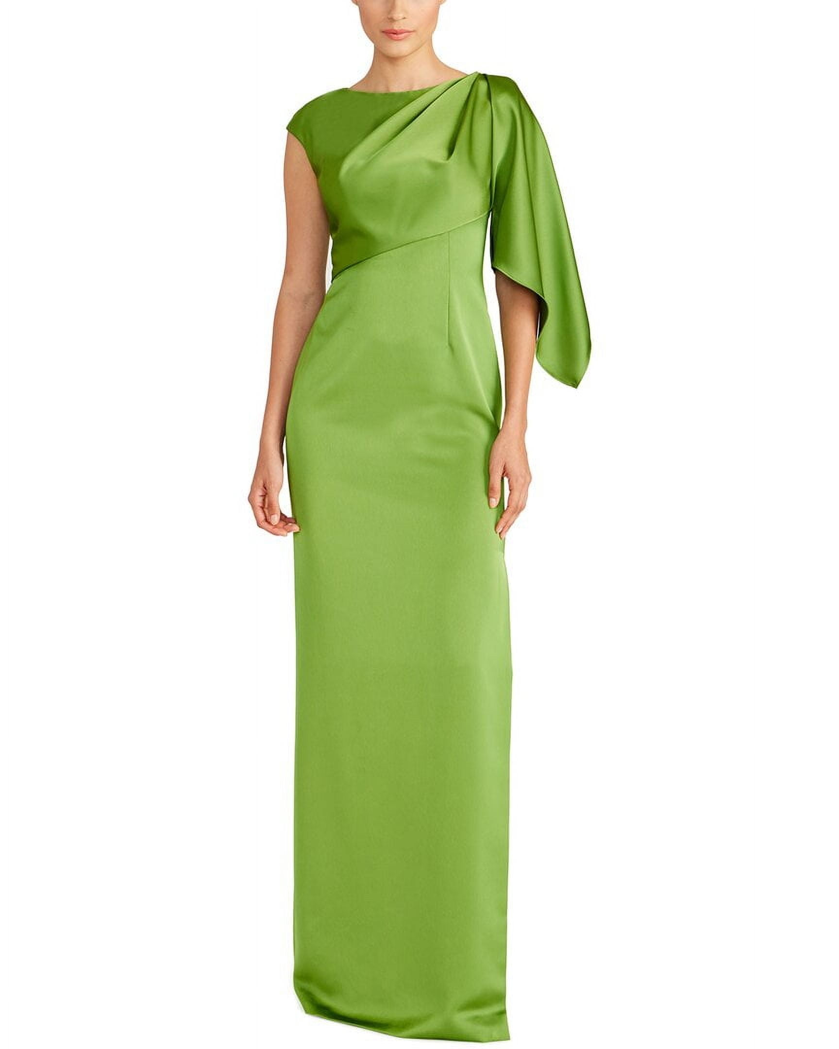 Theia womens Tilly Satin Draped Column Gown, 8 - Walmart.com