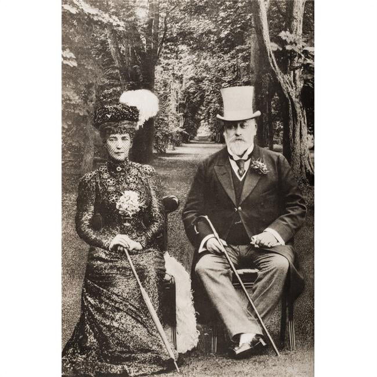 Their Majesties King Edward VII 1841-1910 & Queen Alexandra 1844-1925 From The Book King Edward ...