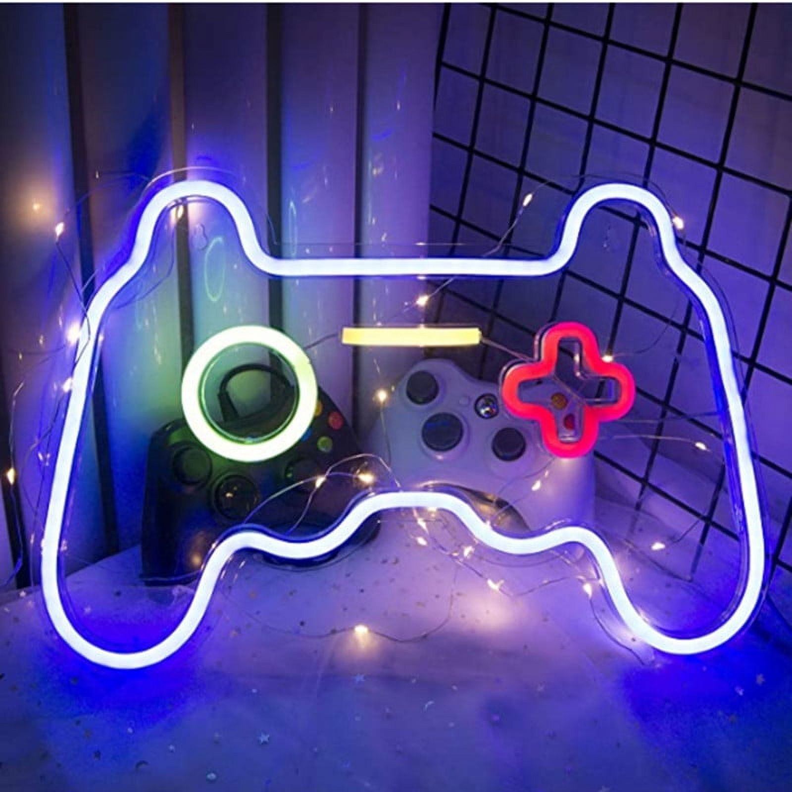 TheirNear Gamer Neon Sign, 16''x 11'' Game Controller Neon Sign for ...