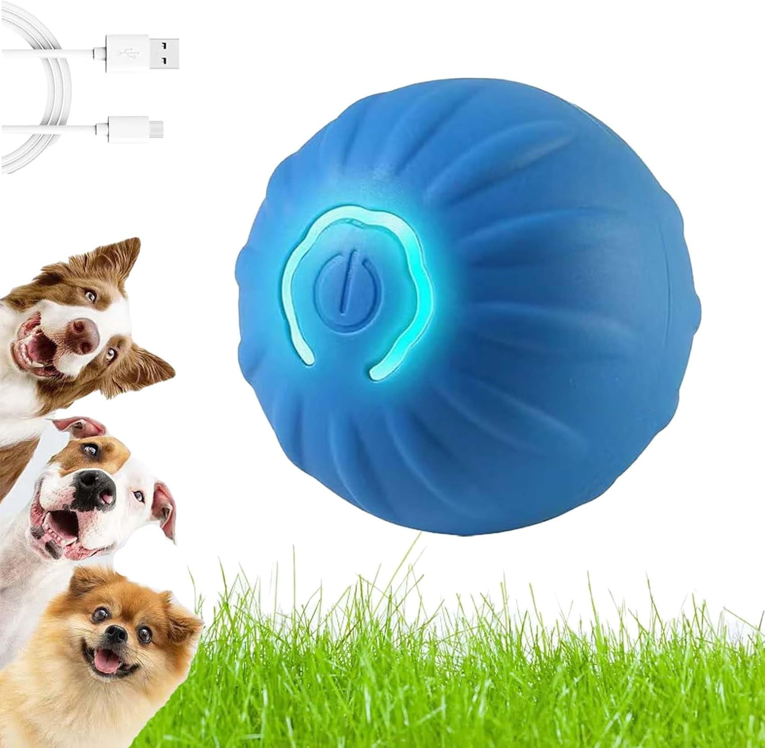 Thelifeh Smart Jumping Ball Dog Toy,Centiride Dog Toy Bouncy Ball,Smart ...