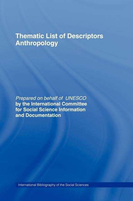Thematic List of Descriptors Thematic List of Descriptors ...