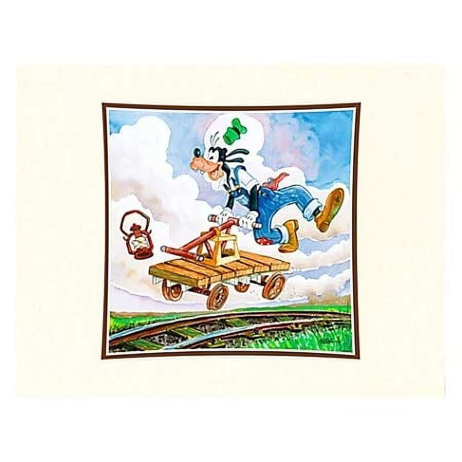 Theme Park Disney Artist Print Randy Noble Goofy On A Handcar - Walmart.com