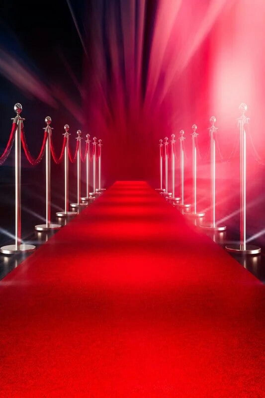 Theme Party Backdrops Red Ceremony Carpet Stage Luxurious Wedding ...