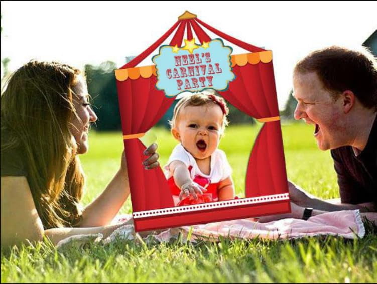 Theme My Party Carniva Theme Birthday Photobooth Props I Personalised ...