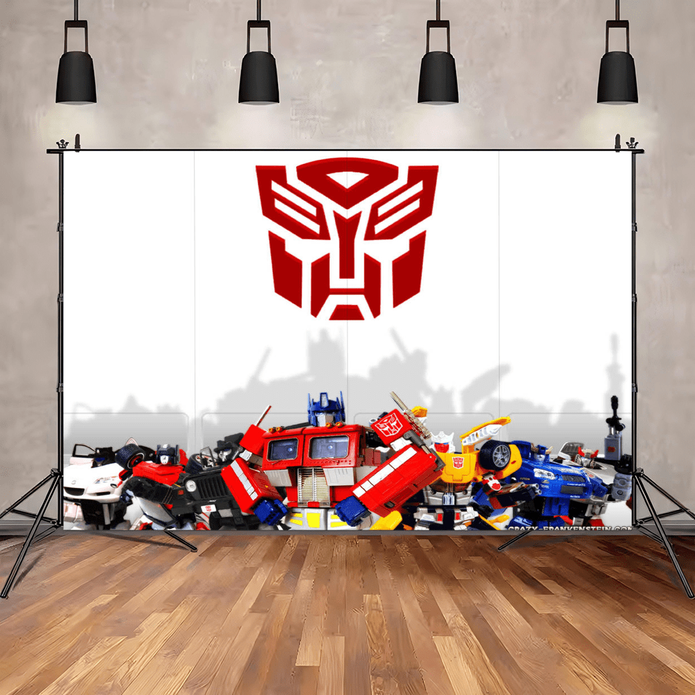 Theme Party Decoration Backdrop Cartoon Boys Girls Birthday Party ...